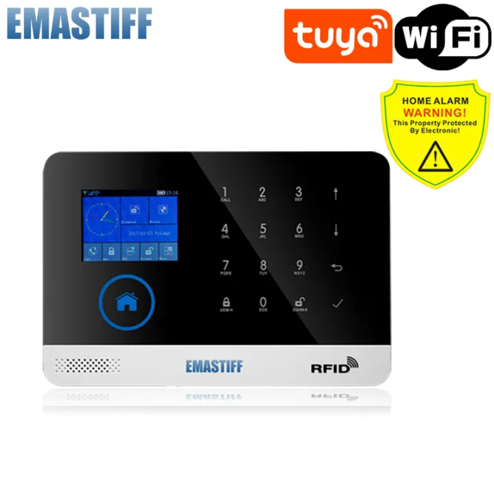 Wireless Tuya Home Smart WiFi GSM Alarm System With Infrared Radar Motion Sensor Door Magnetic ...