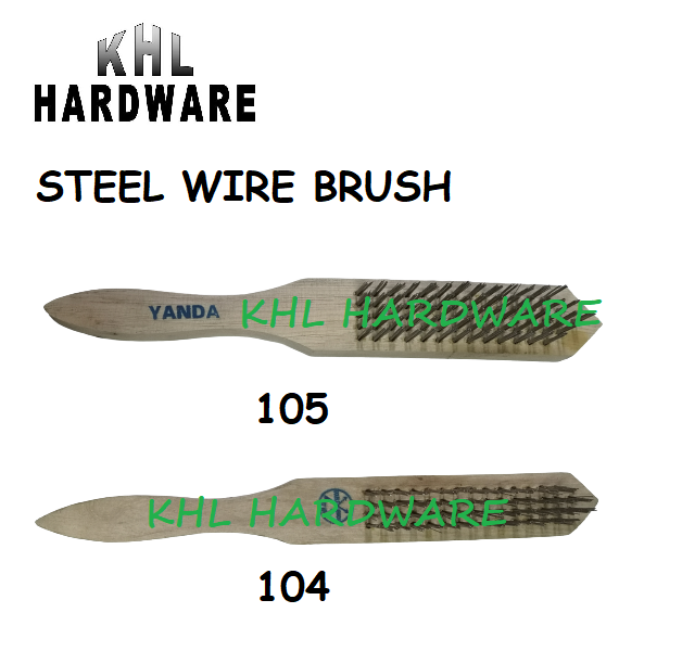 YANDA / DOUBLE ARROW Steel Wire Brush/ Berus Besi / 钢丝刷 - 105 / 104 ...