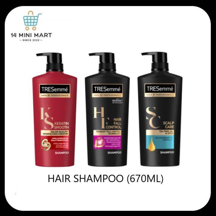 TRESEMME SHAMPOO (670ML) - KERATIN SMOOTH / HAIR FALL / SCALP CARE | Lazada