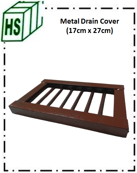 Metal Drain Cover/ Penutup Longkang Besi (17cm x 27cm) | Lazada
