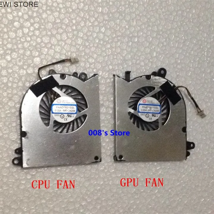 พัดลม GPU CPU แล็ปท็อป,พัดลม OEM สำหรับ MSI GS60 2QE 2PE Paad06015sl ...