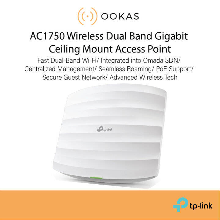 TP-LINK EAP245/EAP265 HD AC1750 Wireless MU-MIMO Gigabit Ceiling Mount ...