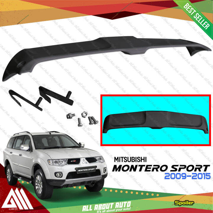 Mitsubishi Montero 2009-2015 Rear Trunk Spoiler Matte Black (2nd Design ...