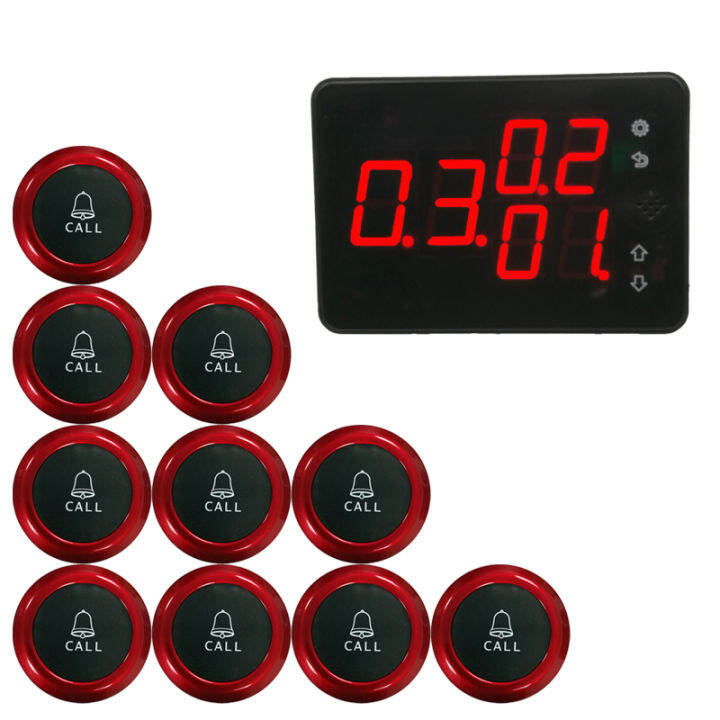 Wireless Restaurant Pager Calling Receiver Coaster Pager System 433MHz ...