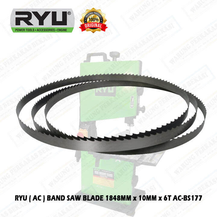 RYU 10" MATA GERGAJI BAND SAW Suku Cadang Assy 1848mm x 10mm x 6T Mesin ...