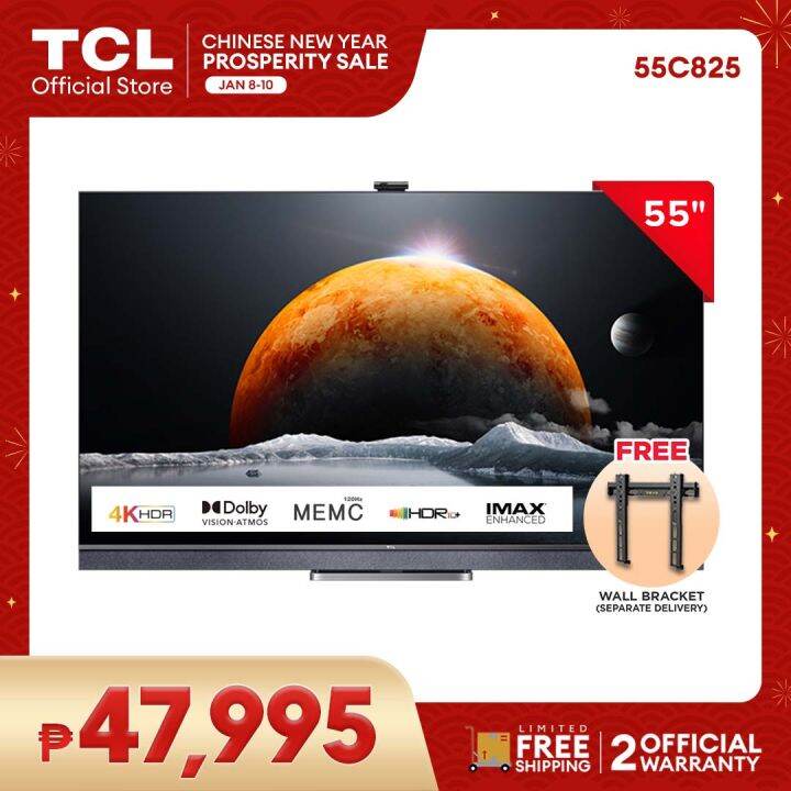 TCL 55 Inch MiniLED 4K Android TV - 55C825 (4K UHD QLED TV, Android TV ...