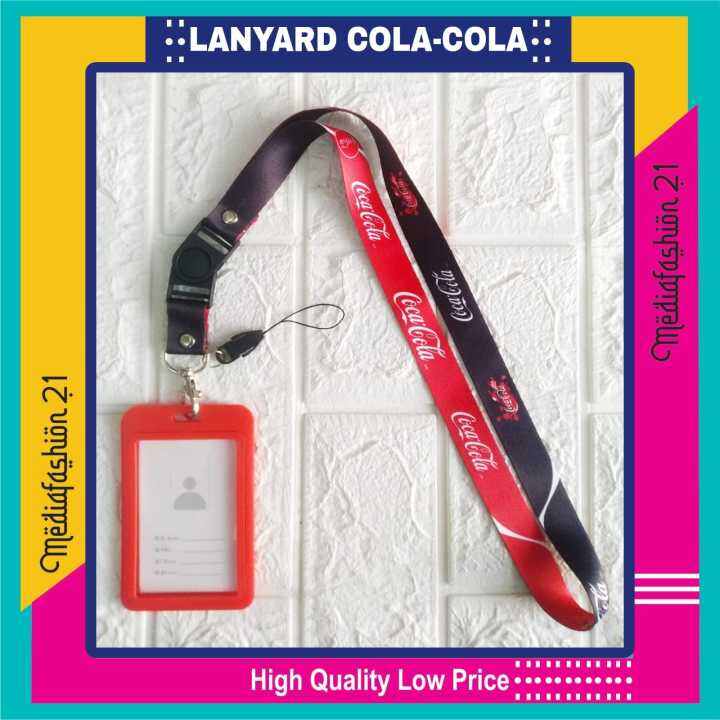 Lanyard Tali Gantungan ID Card COCA-COLA Free Strap Gantungan Flashdisk ...