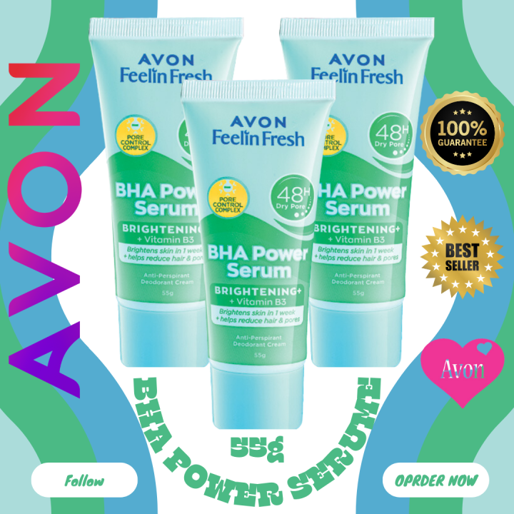 AVON Feelin Fresh BHA Powder, Crystal Tawas, Ultra Glutathione, Citrus ...