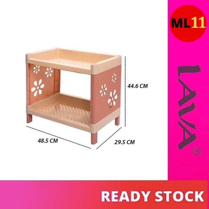 (2 Tier) LAVA Multipurpose Rack / Multipurpose Storage Rack / Rak ...