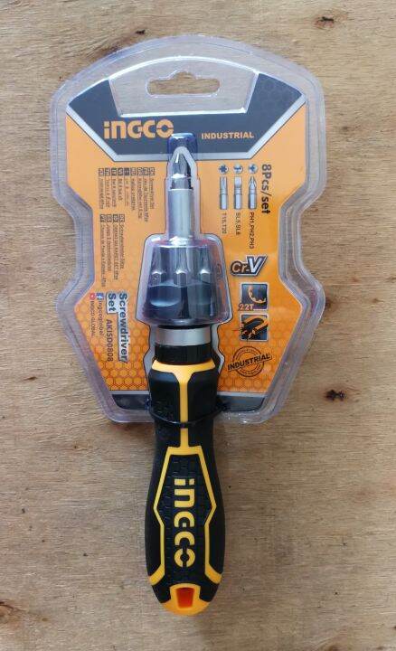INGCO AKISD0808 OBENG RATCHET 8IN1 SCREWDRIVER SET INGCO AKISD0808 ...