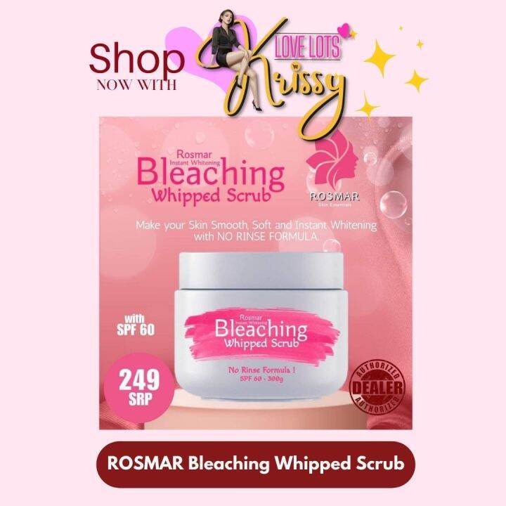 ROSMAR SKIN ESSENTIALS | Intense Whitening Bleaching Whipped Scrub | Lazada PH