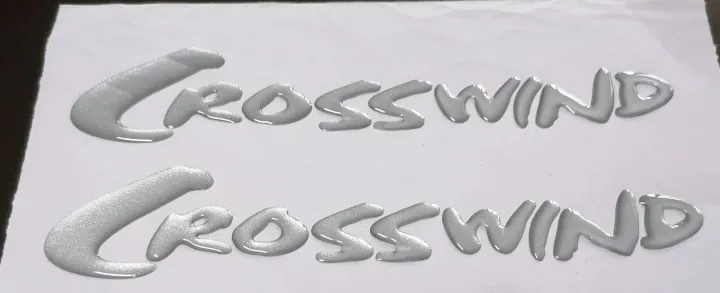 CROSSWIND Silicon emblem sticker 2 PCS | Lazada PH