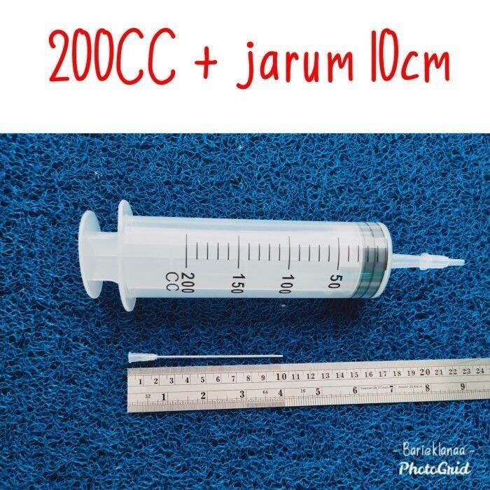 SUNTIKAN BESAR 200CC ml Syringe TINTA LABORATORIUM BUKAN 500 ML ...