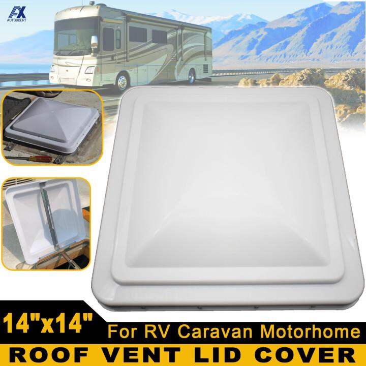 White RV Roof Vent Lid Cover For Caravan Motorhome Camper PP Plastic ...