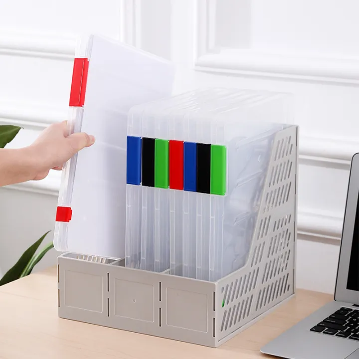 A4 Plastic File Box Document Storage Box Office Data Classification