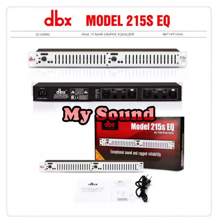 DBX 215S Dual Channel 15-band Graphic Equalizer (Silver)/Tested before ...
