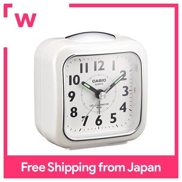 CASIO Alarm Clock White 7.6×7.3cm Analog Mini Size with Light TQ-157 ...