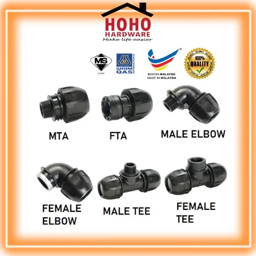 Poly Fittings - Poly Connecter - 20mm / 25mm / 32mm - MTA FTA Male Bend ...