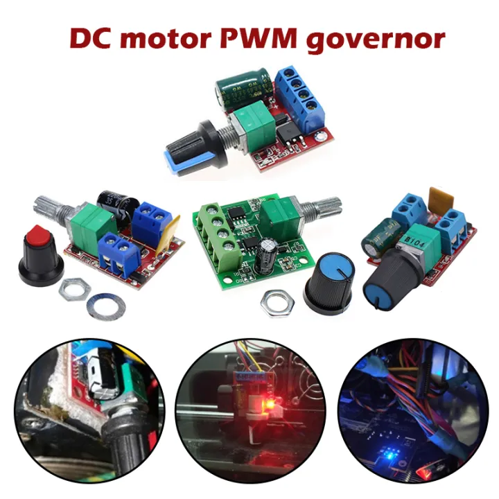 Mini 5A DC Motor PWM Controller 6V 12 24 35V Adjustable Control Switching Small LED Dimmer ...