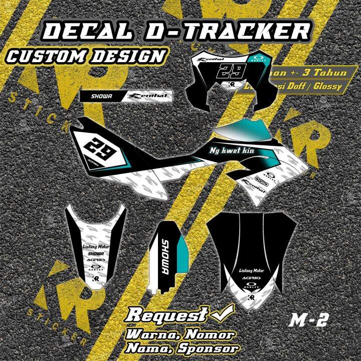 Stiker Decal D-Tracker Custom Desain | MAX DECAL | request warna, nama ...