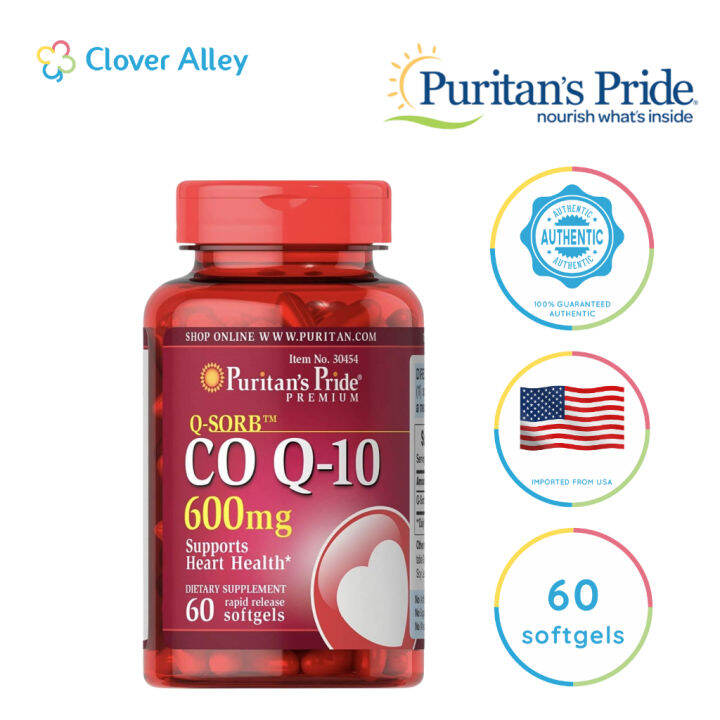 Puritan's Pride Q-Sorb CoQ10 600mg, 60 Rapid Release Softgels | Lazada PH