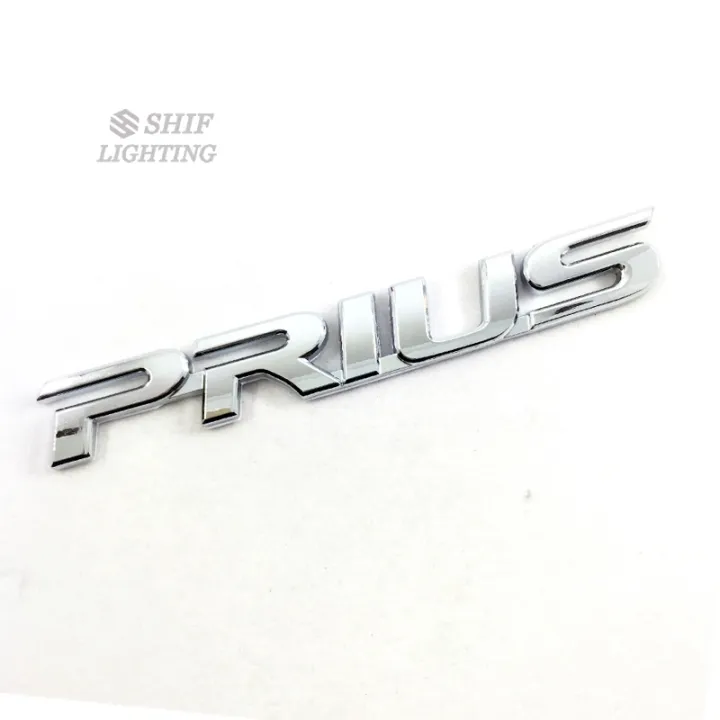 ZR 1 x Metal Chrome PRIUS Letter Logo Car Auto Rear Trunk Emblem Badge ...