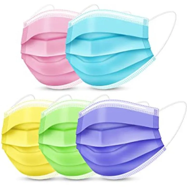 [ COD ] 50pcs Colorful Face Mask 3ply | Lazada PH