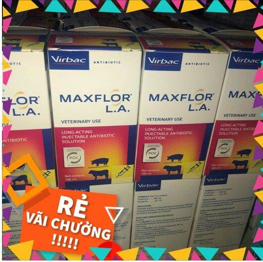 [Giá rẻ] Vibar MAXFLOR L.A 100ML thương hàn và hô hấp phức hợp Bổ sung ...