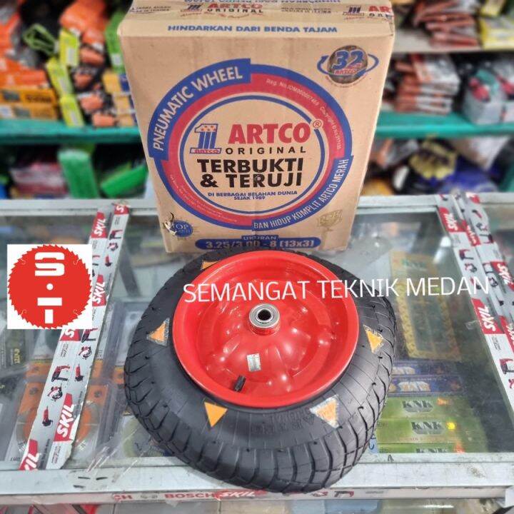BAN RODA PNEUMATIC HIDUP VELG KERETA GEROBAK SORONG ANGKONG ARTCO ...