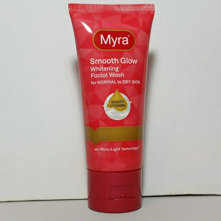 Myra E Smooth Glow Whitening Facial Wash 50 mL (with Beauty Vitamins ...