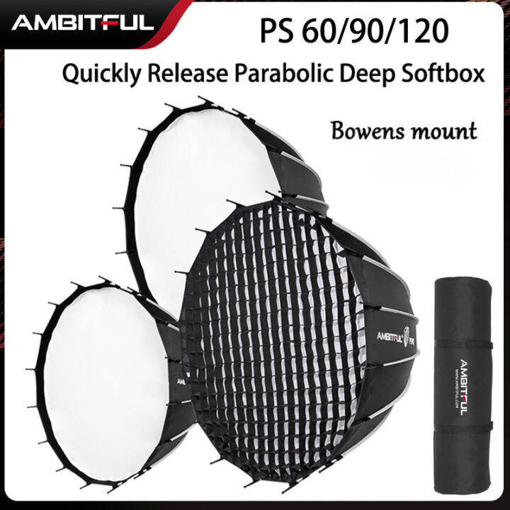 AMBITFUL PS60 60CM PS90 90CM PS120 120CM New Quickly Release Parabolic ...