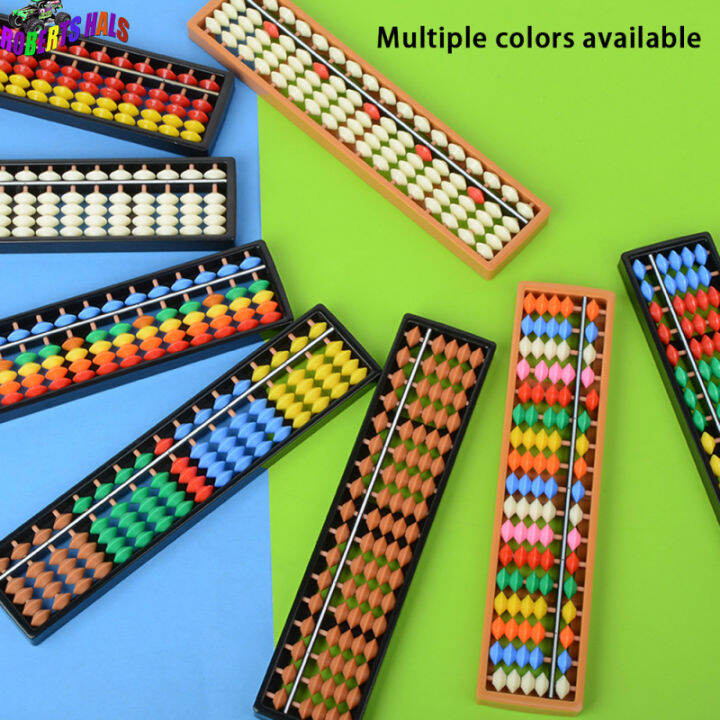 RH【ready stock】17 Column Plastic Abacus With Colorful Beads Children ...