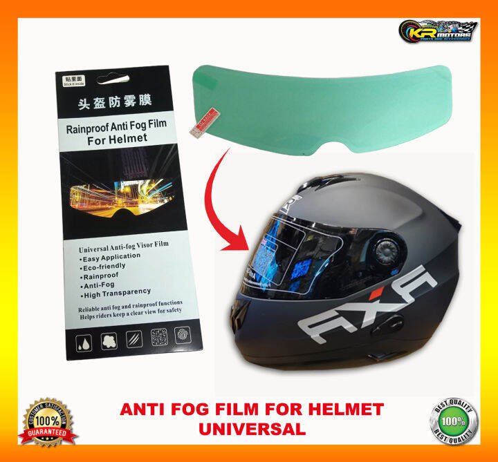 Universal Anti-Fog Patch Visor Film for Helmet / Rainproof High ...