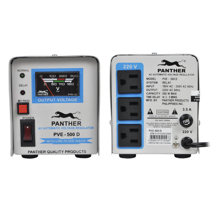 PANTHER Original 500W AVR w/ Power on Delay Automatic Voltage Regulator ...