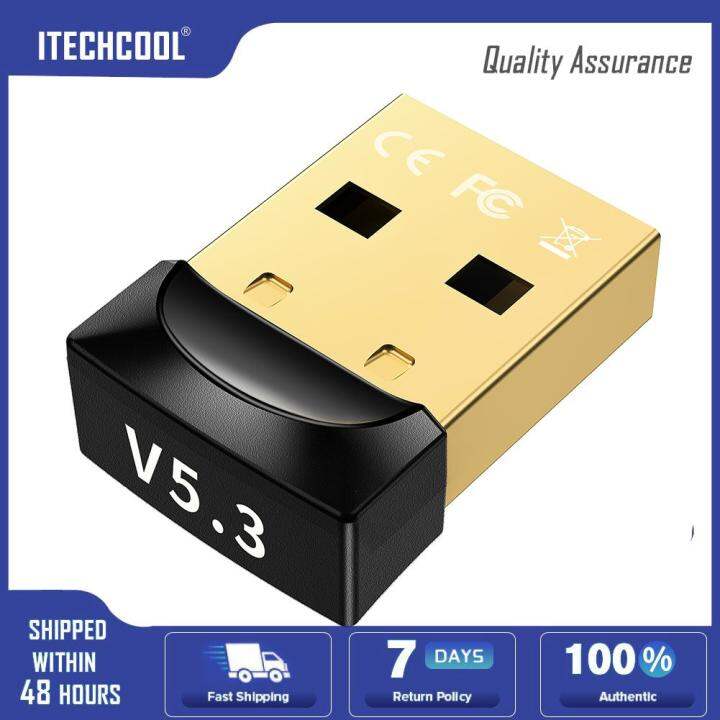 Bluetooth-Compatible 5.3 USB Dongle Adapter 3Mbps USB Wireless Dongle ...