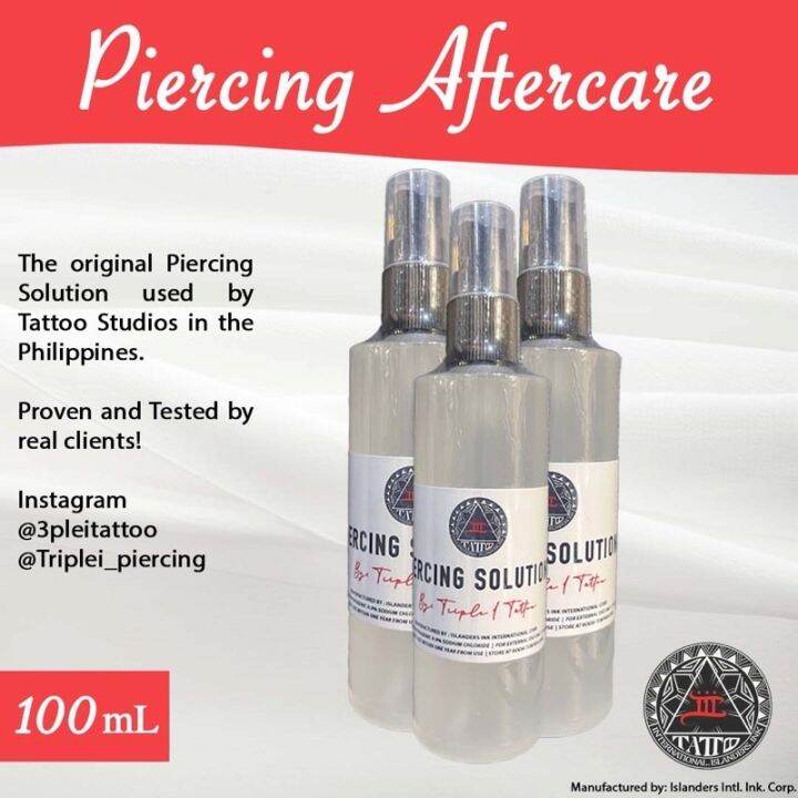 Piercing Aftercare Piercing Solution for New Piercing Earrings ...