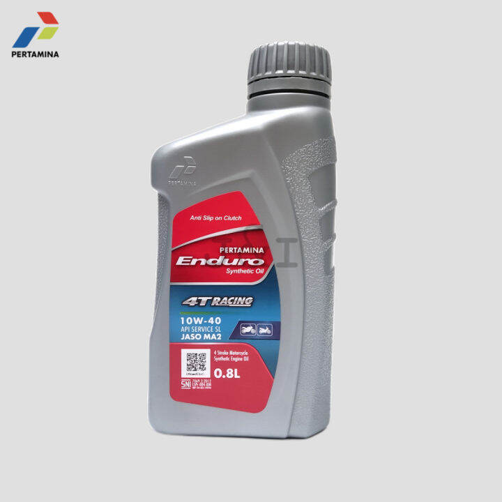 Oli Pertamina Enduro 4T Racing 10W-40 API SL JASO MA2 0.8 Liter ...
