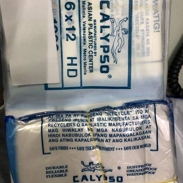 Plastic 6X12 Calypso HD Labo 100’s cacao protective bag | Lazada PH