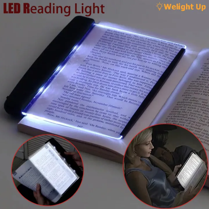 【Fast Delivery】Portable LED Reading Light Ultra-thin Flat Plate Panel ...