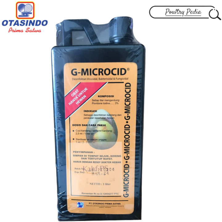 Disinfektan - G microcid 1 liter Ampuh Basmi Bakteri Virus dan Jamur ...