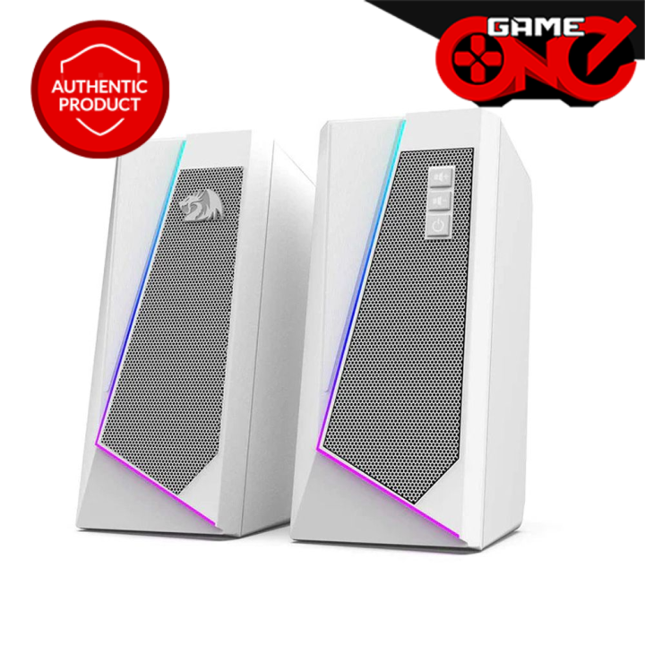 Redragon GS520 Anvil RGB Desktop Stereo Speakers [White] | Lazada PH