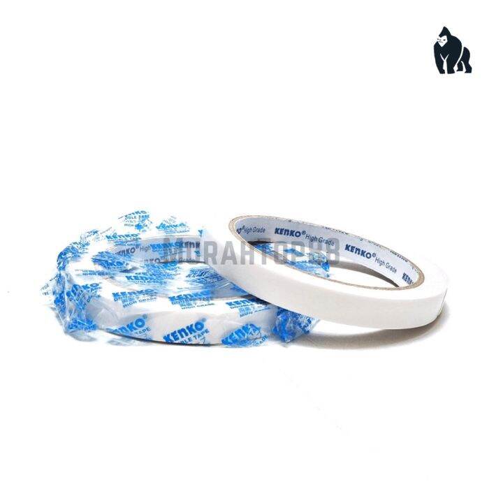 Double Tape 1/2 Inch Kenko / Perekat 2 Sisi Sedang [12 MM x 15 YARD] | Lazada Indonesia