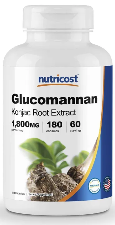 Nutricost Glucomannan 1,800mg Per Serving, 180 Capsules | Lazada PH