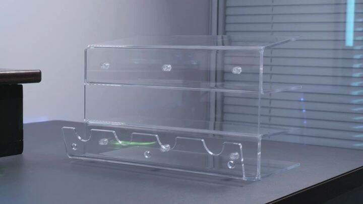 3-Tier Acrylic Mouse Keyboard Display Stand Mechanical Keyboard Mouse ...