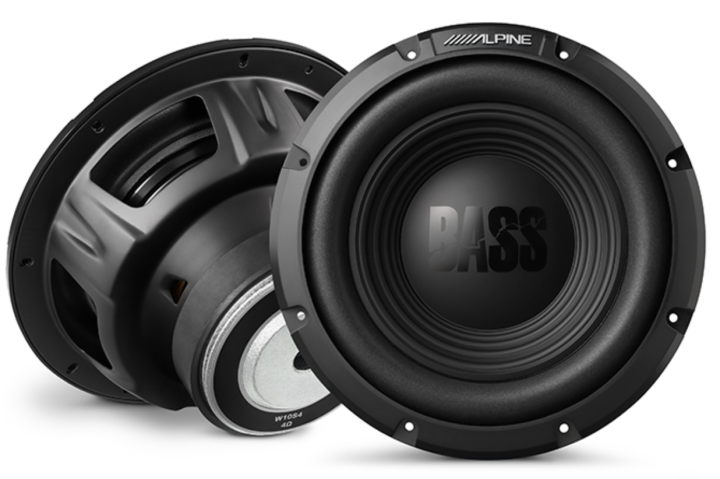 Alpine 100% original W10S4 10-Inch Bass Subwoofer (40hm)(1 pc only ...