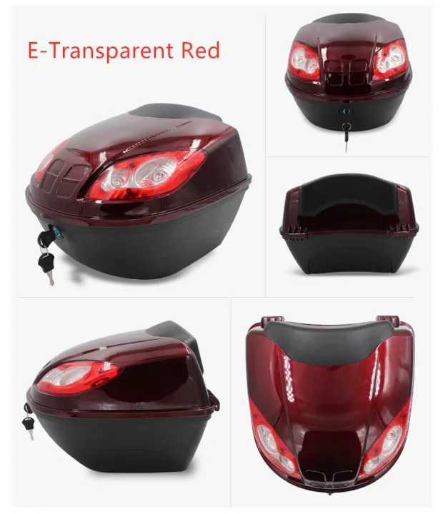 Large Motorcycle Trunk Hard Tail Top Box Motorbike Luggage Helmet ...