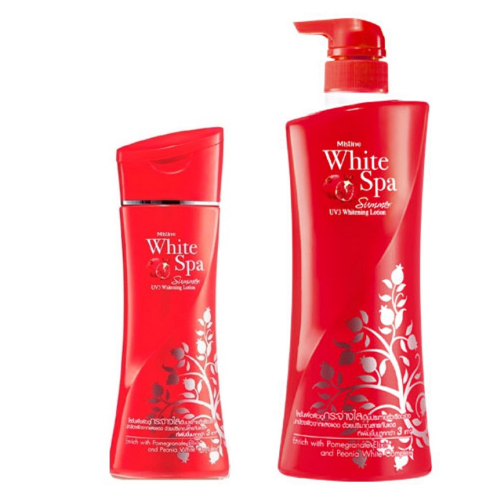 Mistine มิสทีน บอดี้โลชั่น ไวท์สปา ทับทิม UV3 200-400ml | Lazada.co.th