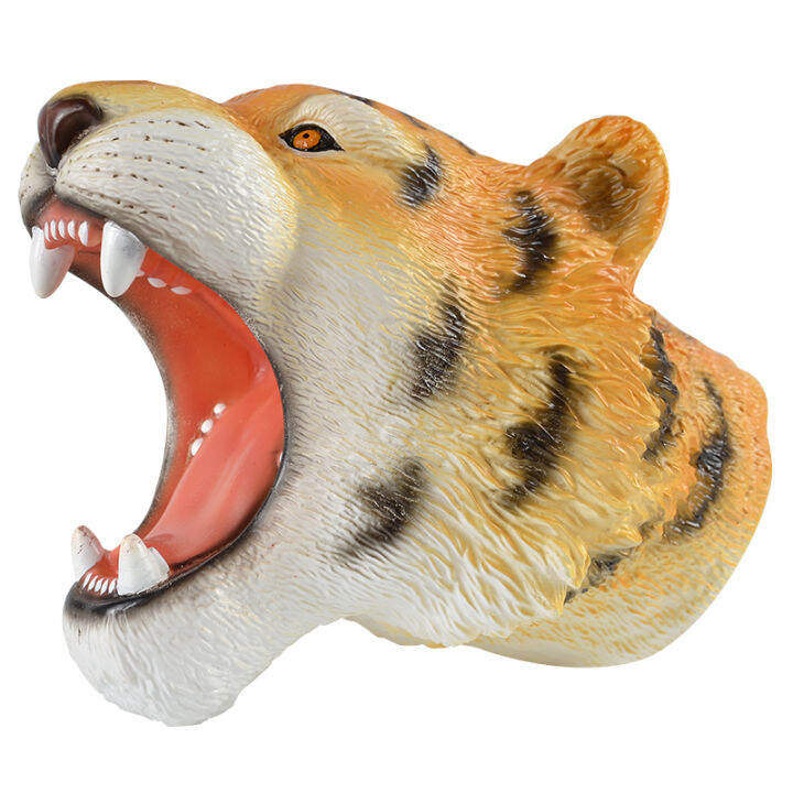 RECUR dinosaur hand puppet toy animal gloves Triceratops Tyrannosaurus ...