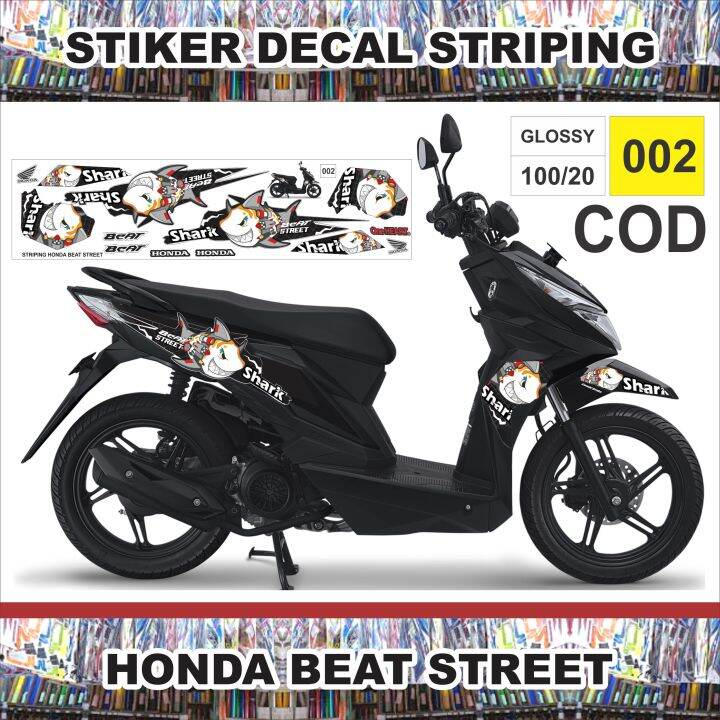 Stiker decal striping honda Beat Street Variasi Shark | Lazada Indonesia