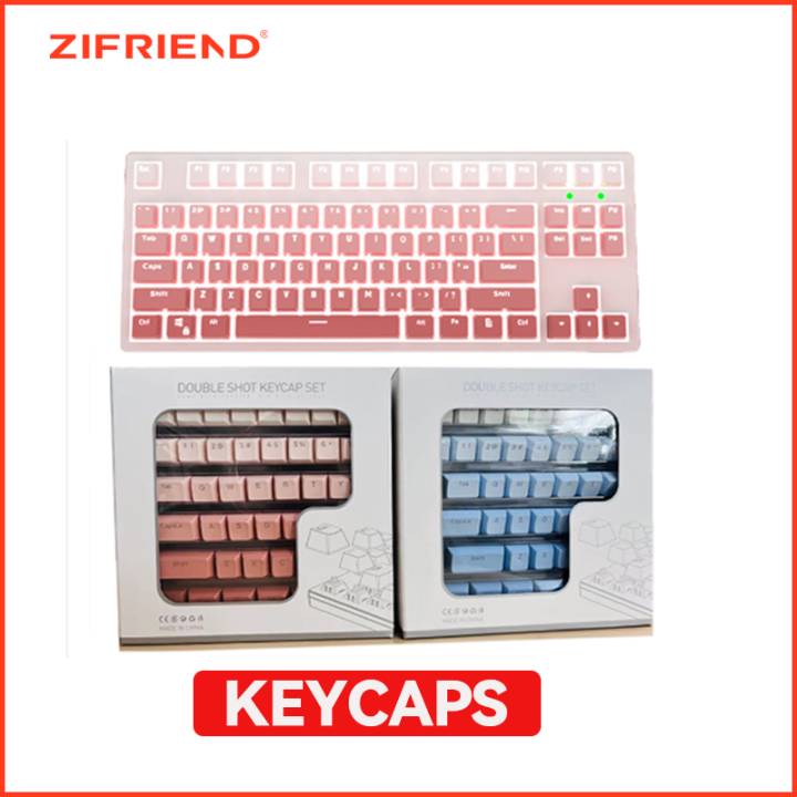 ZIFRIEND 132 Phím Keycaps Set Key Mũ Kit Pbt Gradient Dip Nhuộm Backlit ...